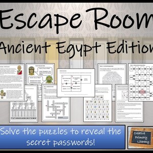 Ancient Egypt Escape Room Activity - Etsy