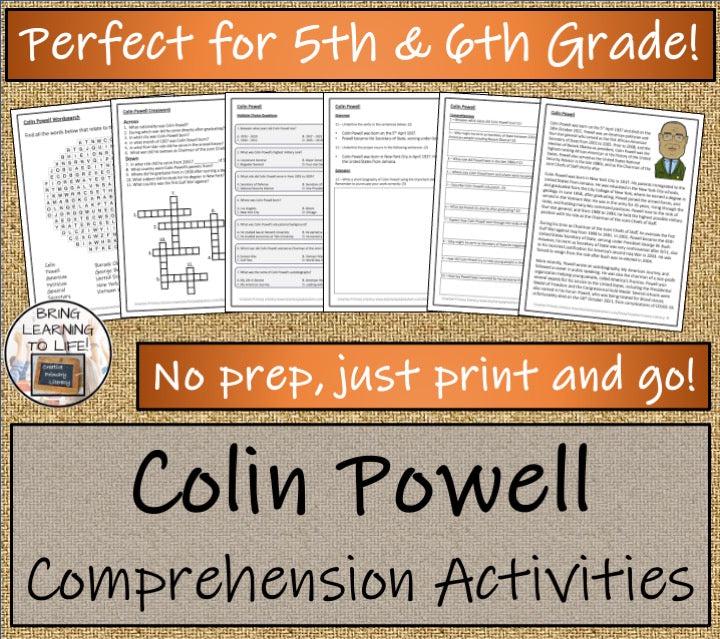 Colin Powell Close Reading Comprehension Activities | 5th Grade & 6th ...