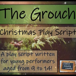 Christmas Play Script - the Grouch - Etsy