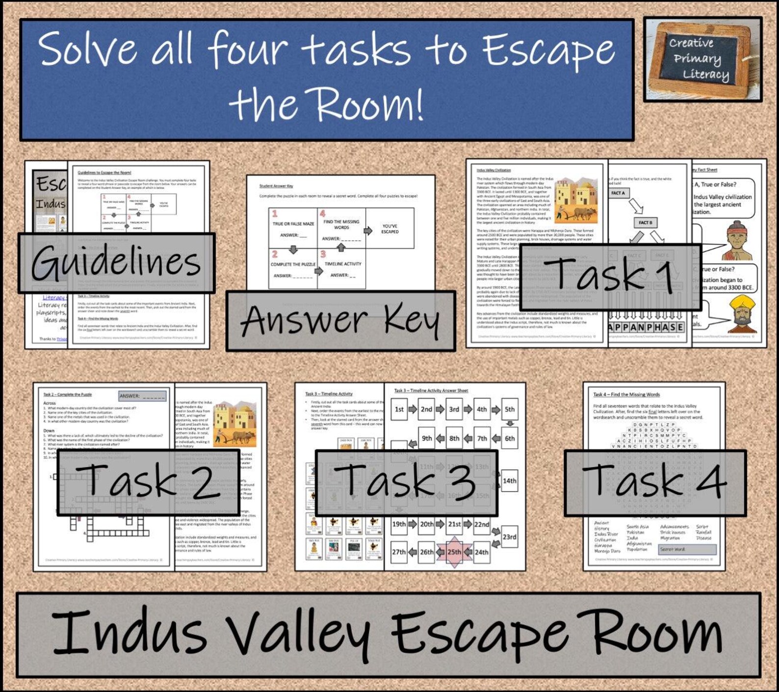 Indus Valley Civilization Escape Room Activity - Etsy