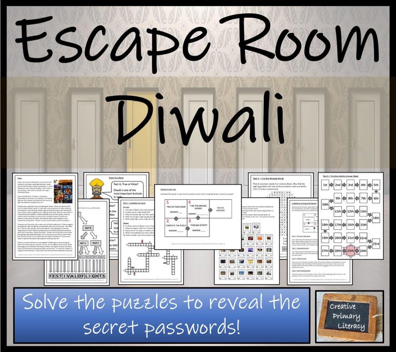 Diwali Escape Room Activity - Etsy