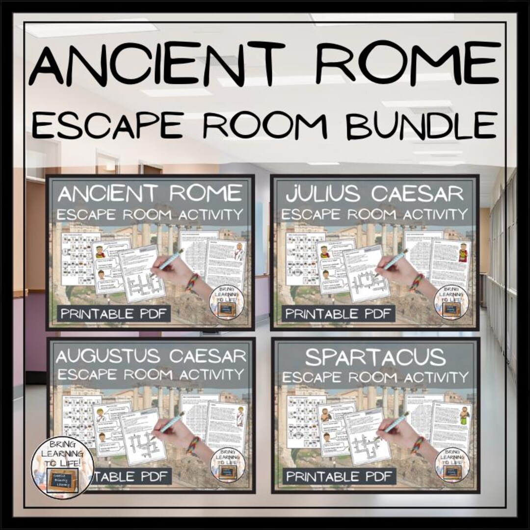 Ancient Rome Escape Room Activity Bundle - Etsy