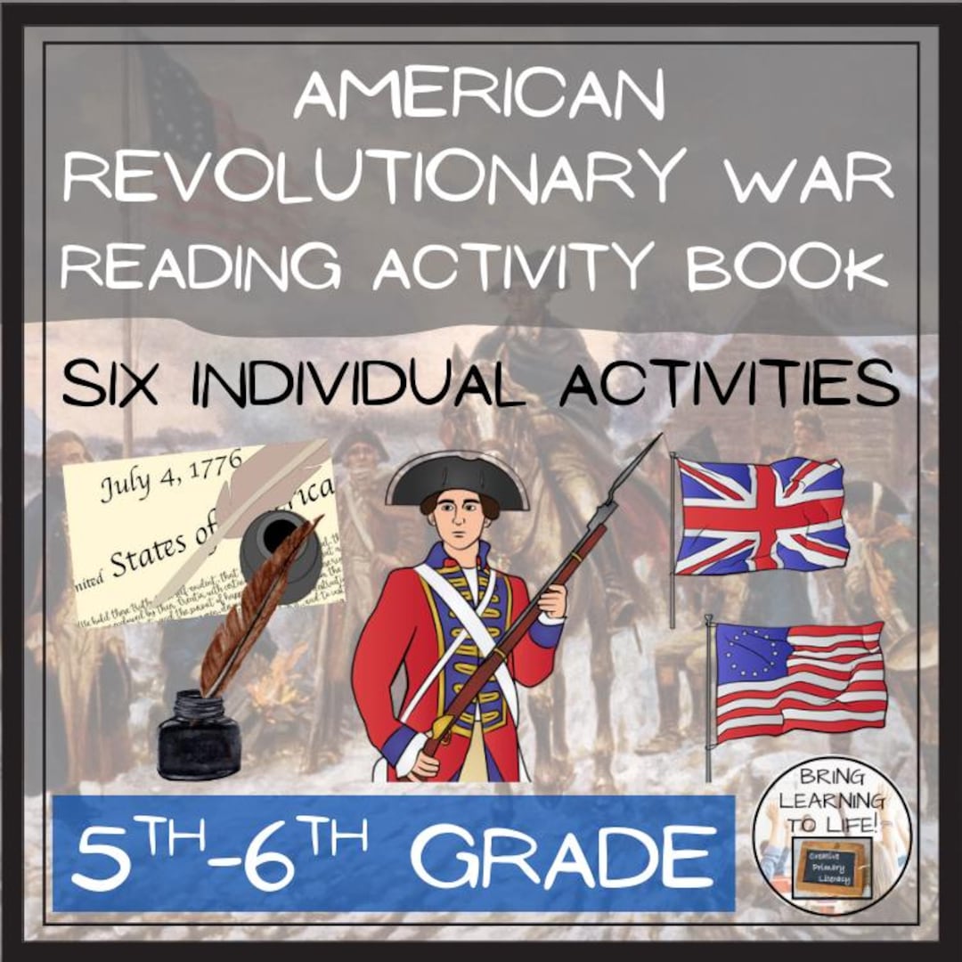 American Revolutionary War Close Reading Activity Book | 5th Grade ...
