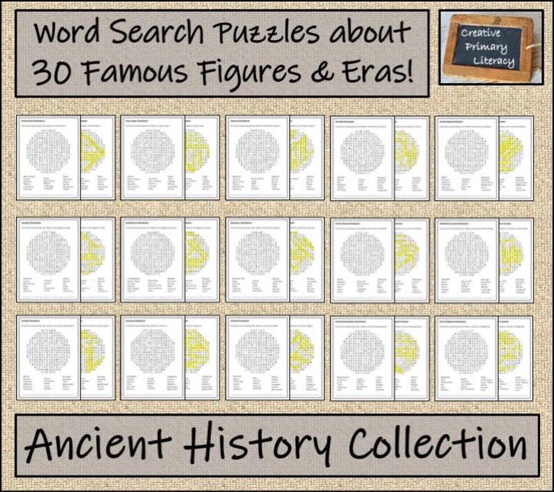 Ancient History Word Search Puzzle Collection - Etsy