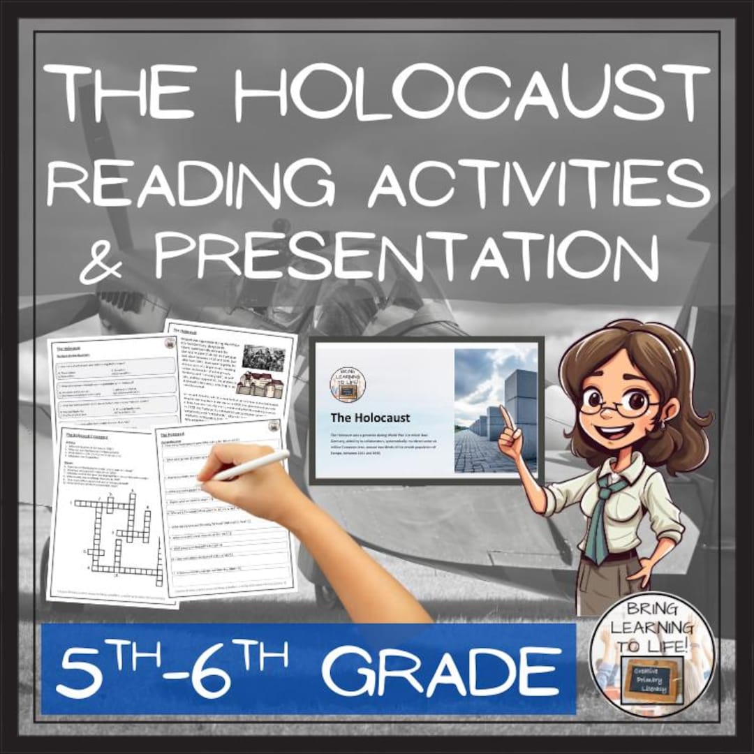The Holocaust Close Reading Comprehension Activities | 5th Grade & 6th ...