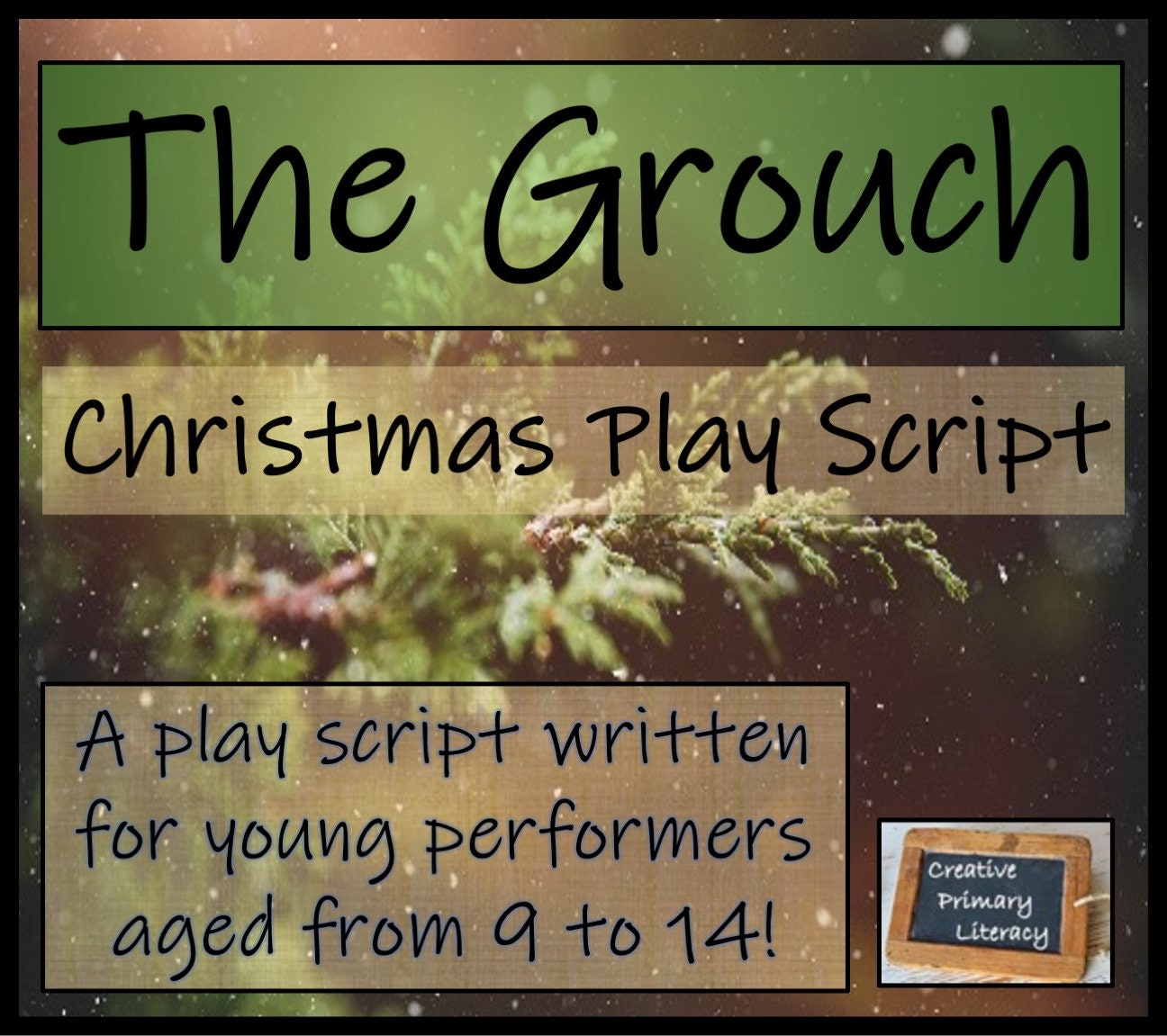 Christmas Play Script the Grouch - Etsy