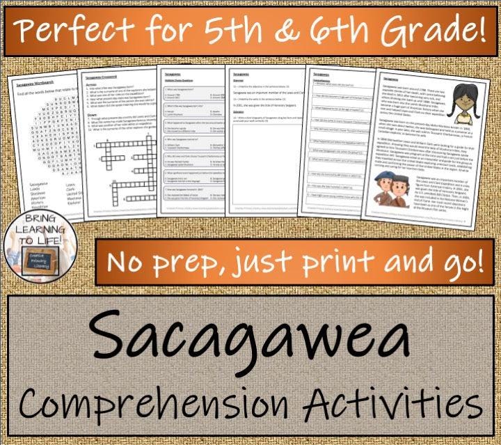 Sacagawea Close Reading Comprehension Activities | 5th Grade & 6th ...