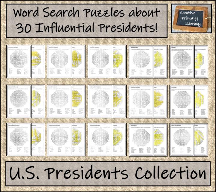 U.S. Presidents Word Search Puzzle Collection - Etsy