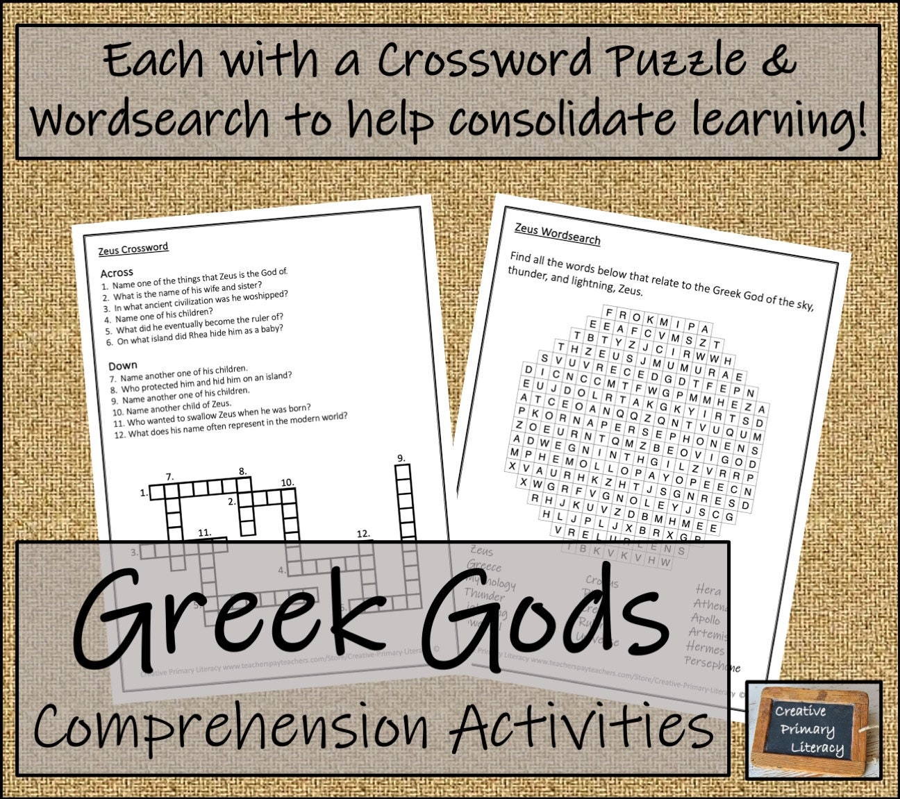Greek Gods Close Reading Comprehension Book | 5th Grade & 6th Grade - Etsy