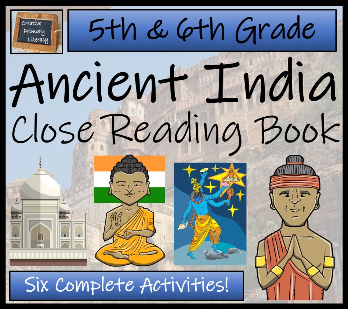 Ancient India Close Reading Comprehension Book 5th Grade & 6th Grade - Etsy