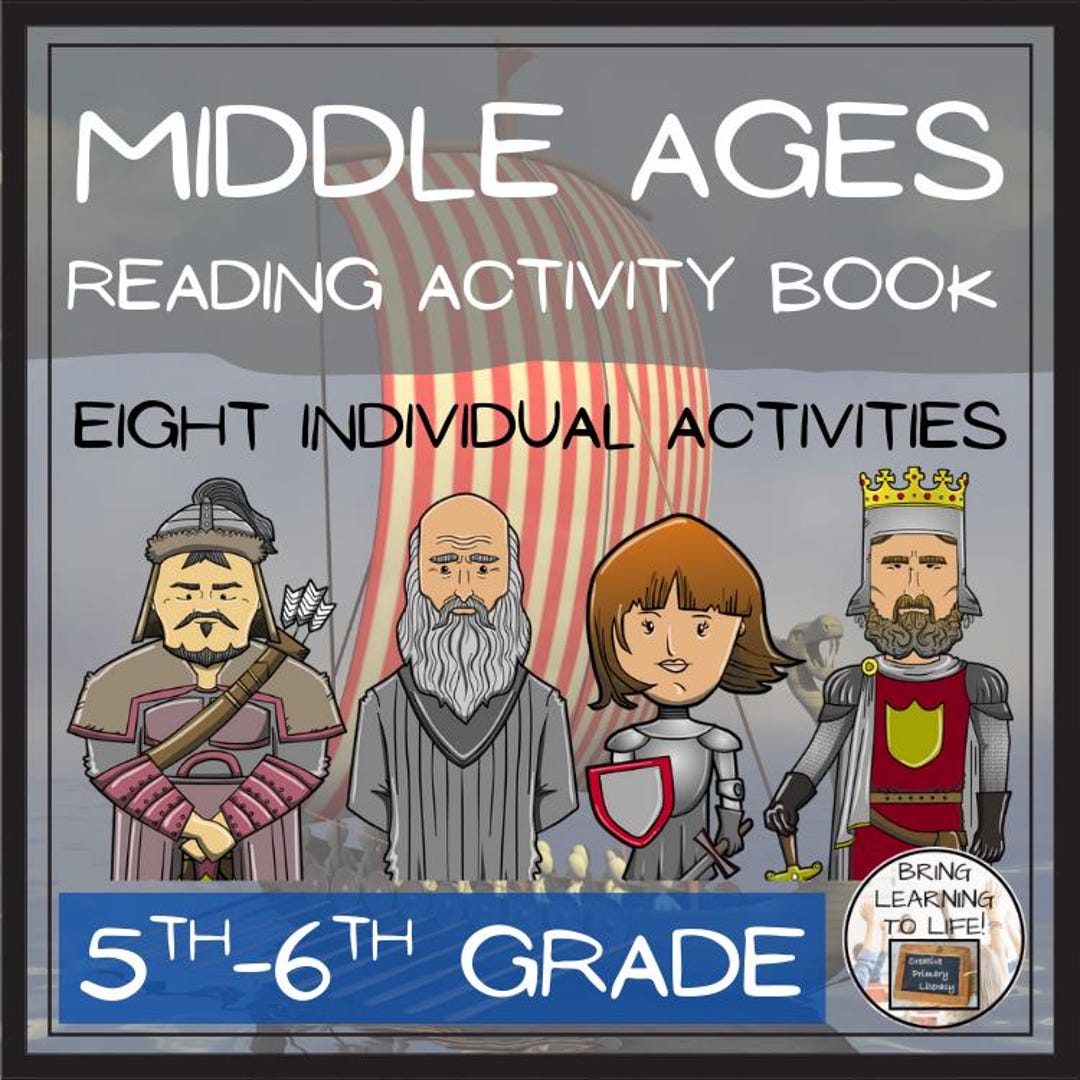 Middle Ages Close Reading Comprehension Book | 5th Grade & 6th Grade - Etsy