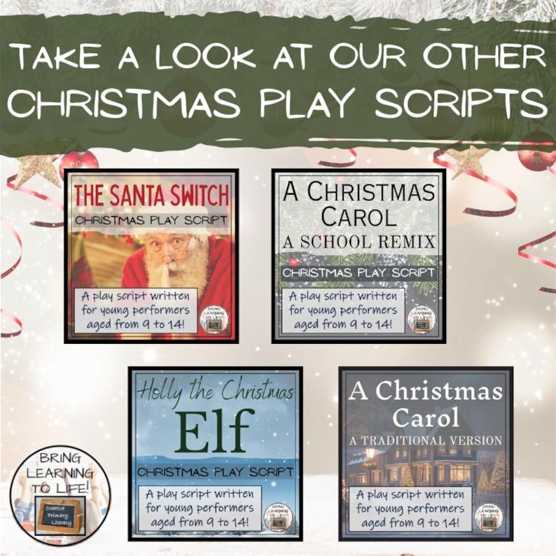 Christmas Play Script - the Grouch - Etsy