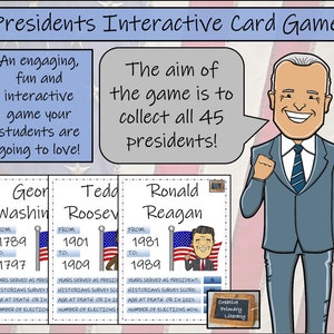 American Presidents Trading Cards Top Trumps Game - Etsy
