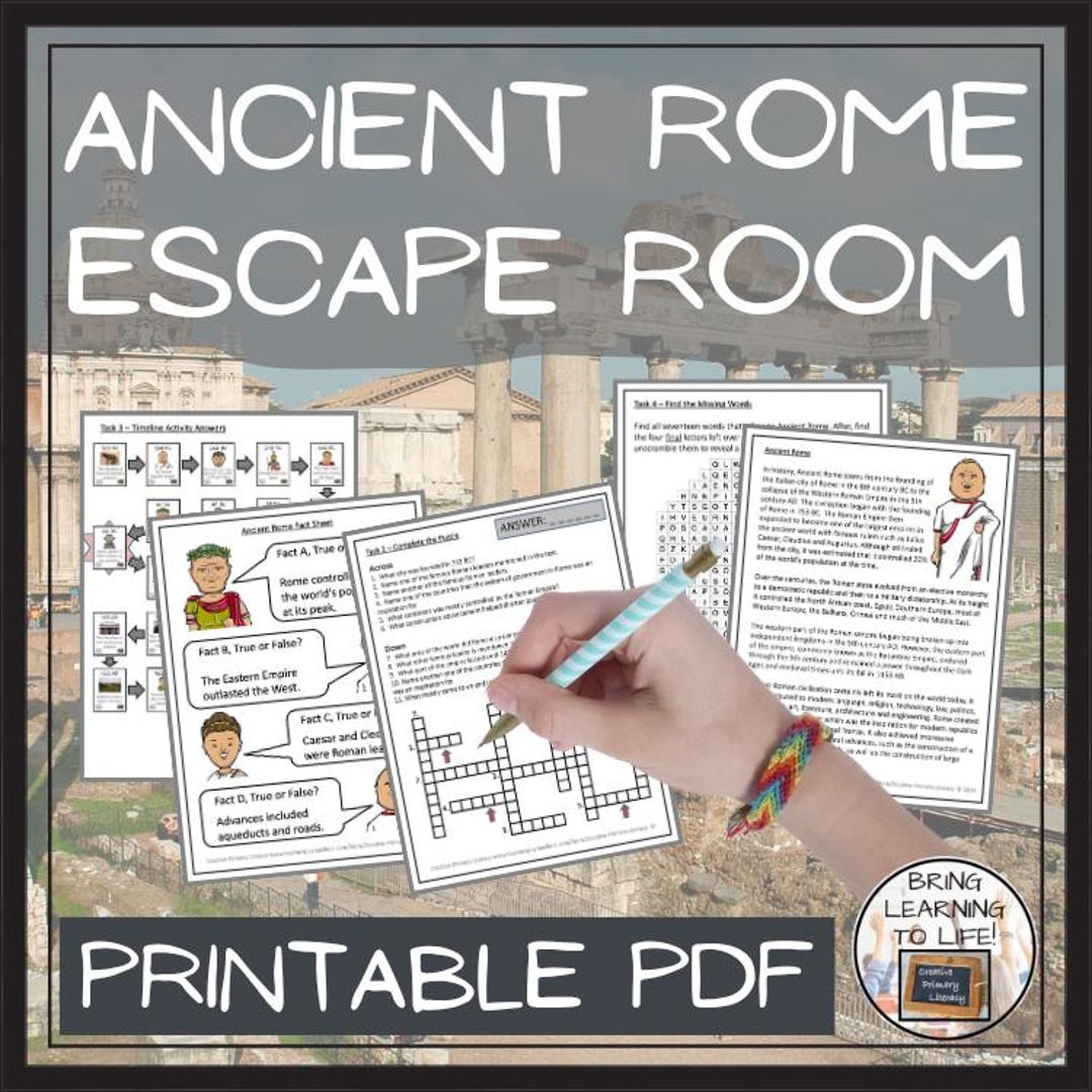 Ancient Rome Escape Room Activity - Etsy