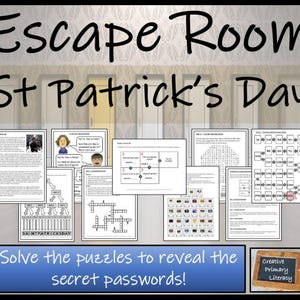 St Patricks Day Escape Room Activity - Etsy