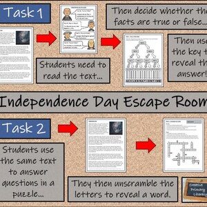 Independence Day Escape Room Activity - Etsy