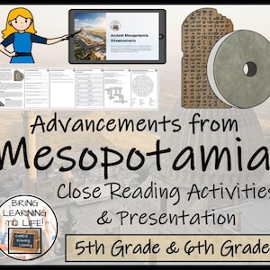 Key Advancements of Ancient Mesopotamia Close Reading Comprehension ...