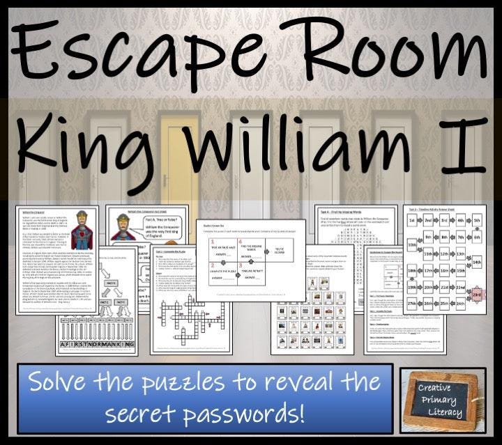 William the Conqueror Escape Room Activity - Etsy