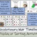 American Revolutionary War Timeline Activity & Classroom Display - Etsy