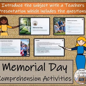 Memorial Day Close Reading Comprehension Activities | 5th Grade & 6th ...