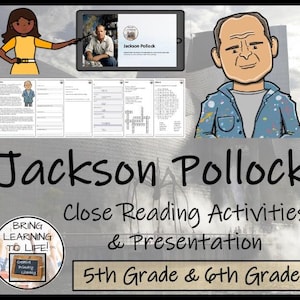 Jackson Pollock Close Reading Comprehension Activities | 5th Grade ...