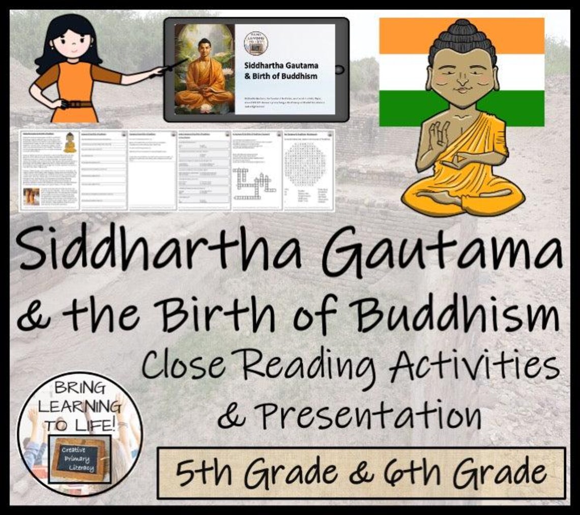 Siddhartha Gautama and the Birth of Buddhism Close Reading | 5th Grade ...