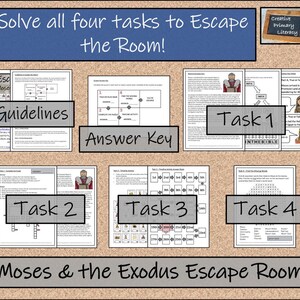 Moses and the Exodus Story Escape Room Activity - Etsy