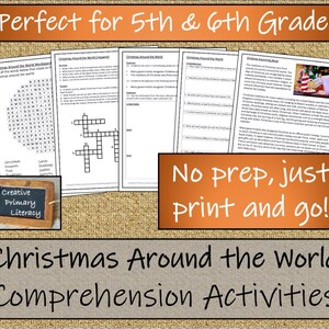 A Christmas Close Reading Comprehension Bundle 5th Grade & 6th Grade - Etsy