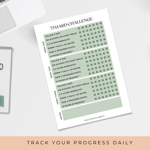75 Hard Challenge 75 Hard Challenge Tracker Bundle Habit Tracker 75 ...