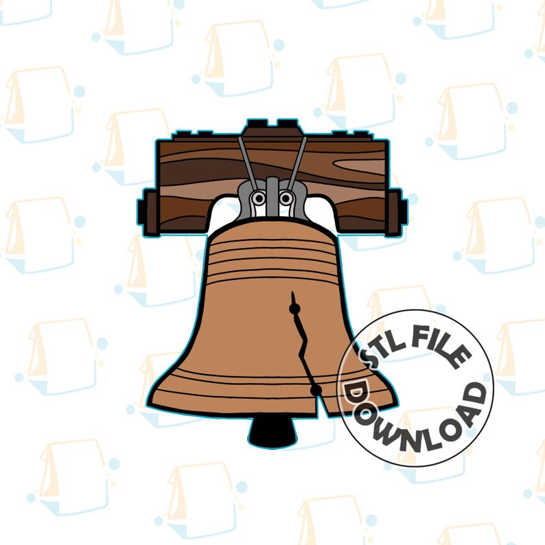 Liberty Bell - Digital STL File Download for Cookie Cutter / Fondant ...
