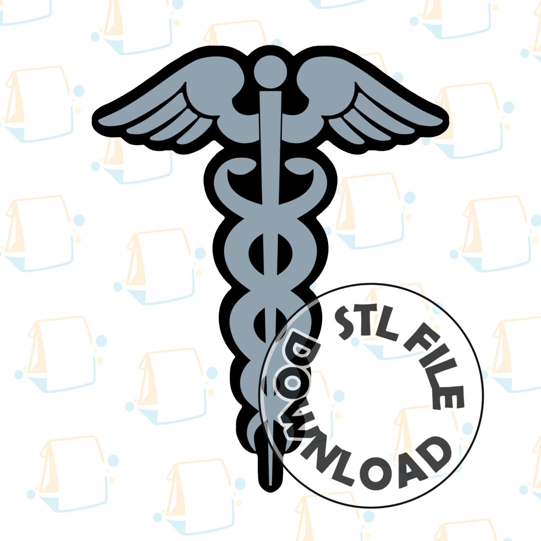 Caduceus / Doctor / Medical - Digital STL File Download for Cookie ...