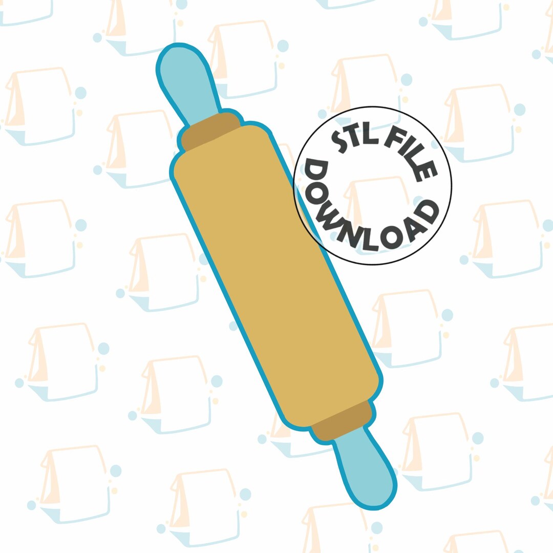 Rolling Pin / Baking / Cooking / Kitchen - Digital STL File Download ...