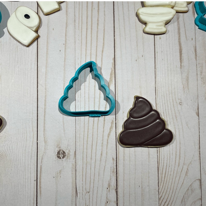 Poop Emoji - Digital STL File Download for Cookie Cutter / Fondant ...
