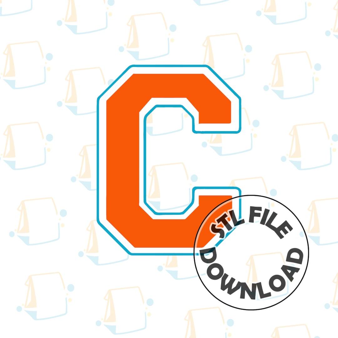 Varsity Letter - C - Digital STL File Download for Cookie Cutter ...