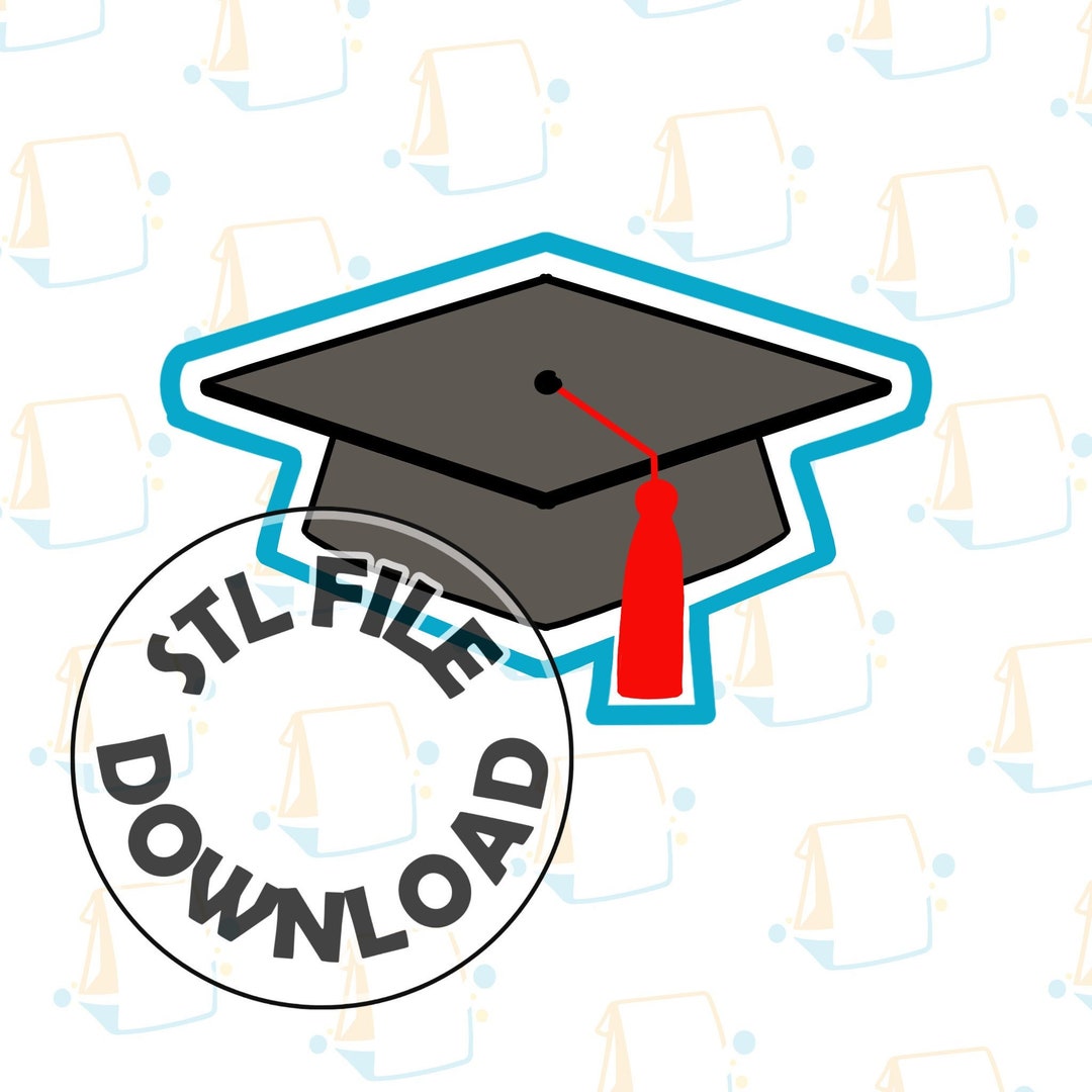 Graduation Cap Cookie Cutter / Fondant Cutter / Clay Cutter- STL FILE ...