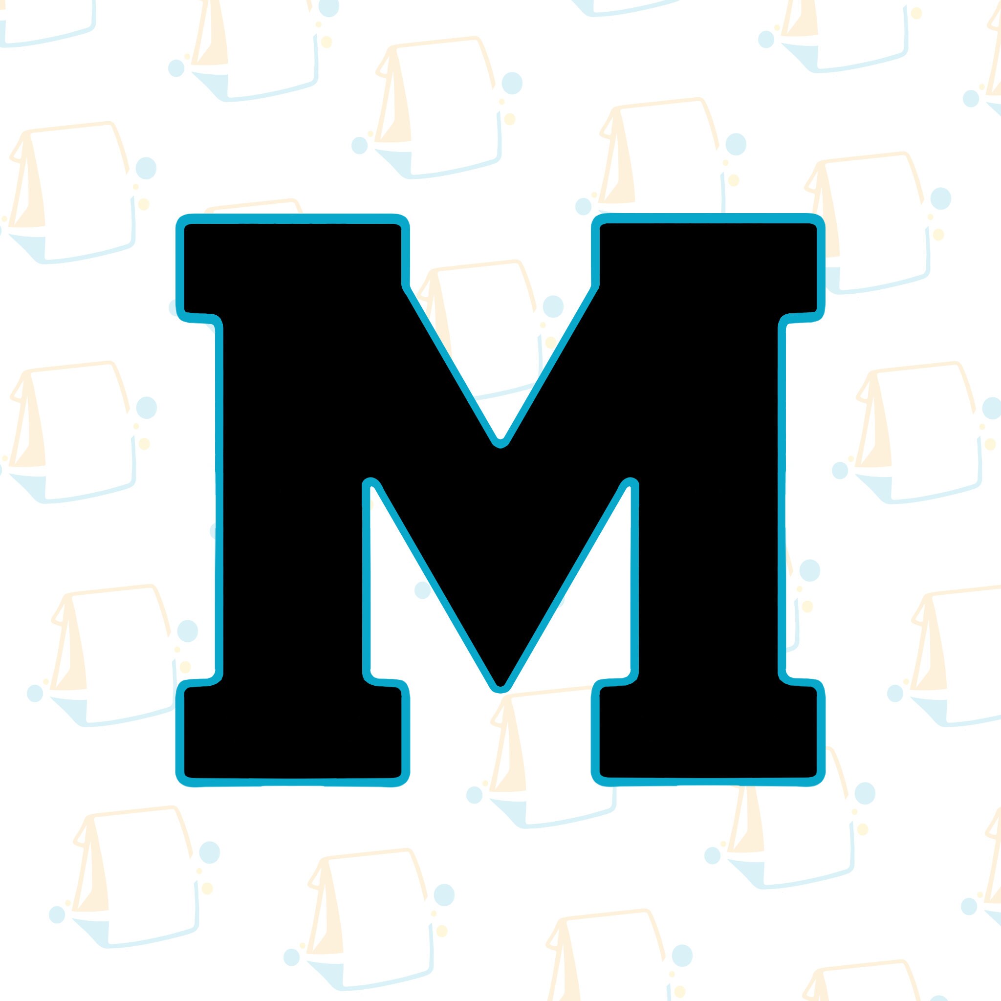 Varsity Letter - M - Digital STL File Download for Cookie Cutter ...