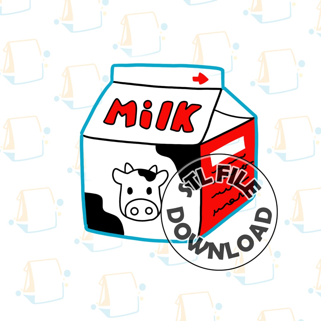 Kid's Milk Carton - Digital STL File Download for Cookie Cutter ...