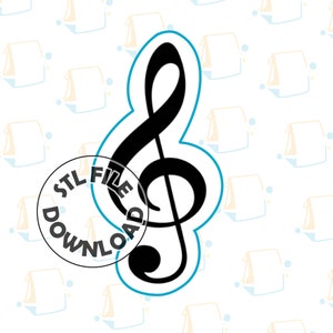 Treble Clef Digital STL File Download for Cookie Cutter / - Etsy