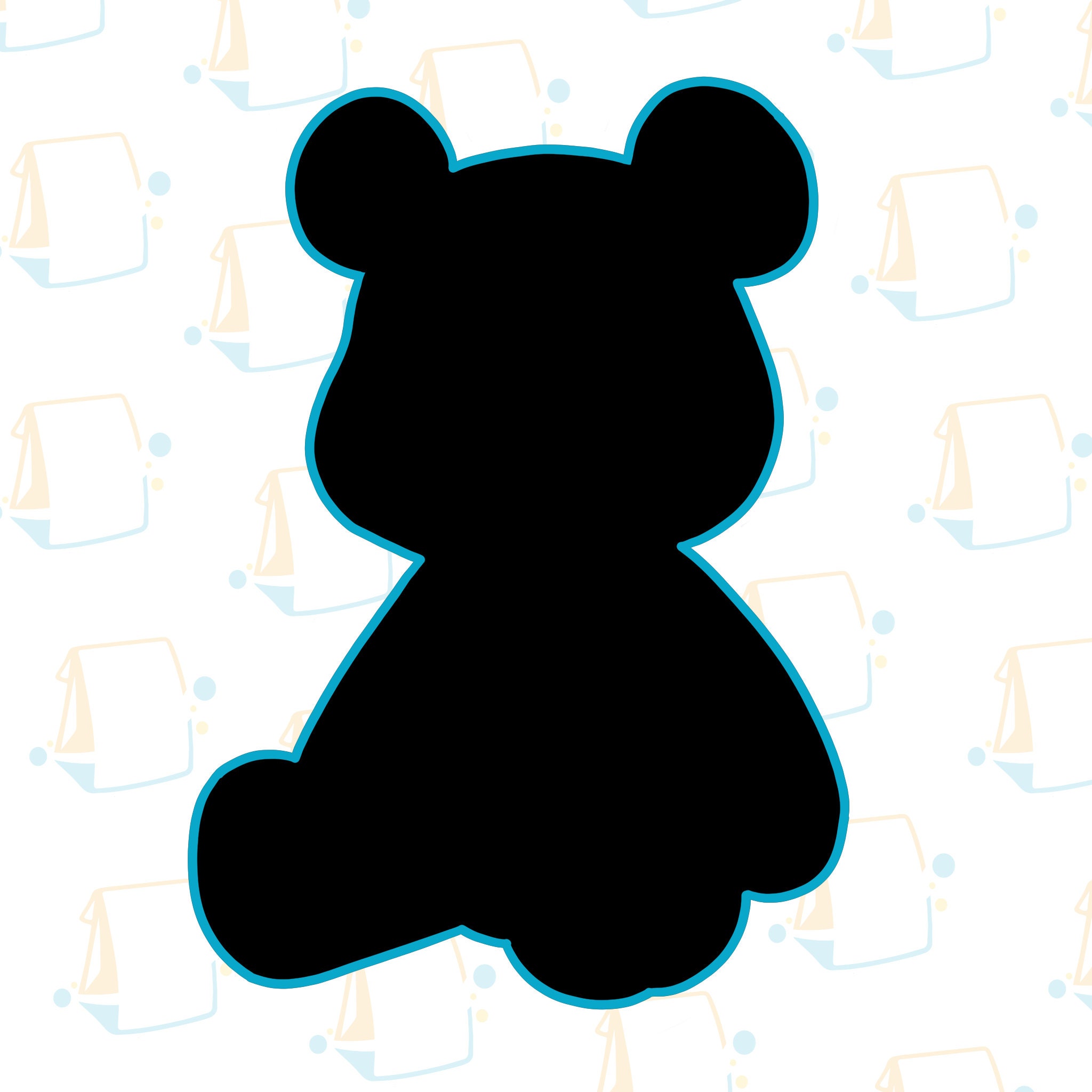 Teddy Bear - Digital STL File Download for Cookie Cutter / Fondant ...