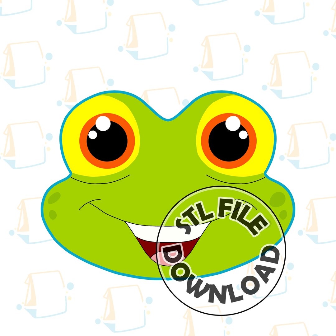 Frog - Digital STL File Download for Cookie Cutter / Fondant Cutter ...