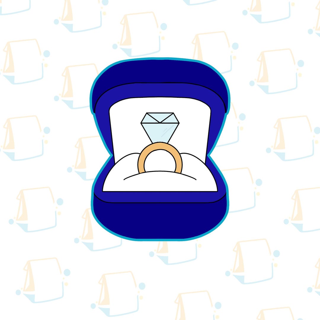 Ring Box / Wedding / Engagement - Digital STL File Download for Cookie ...