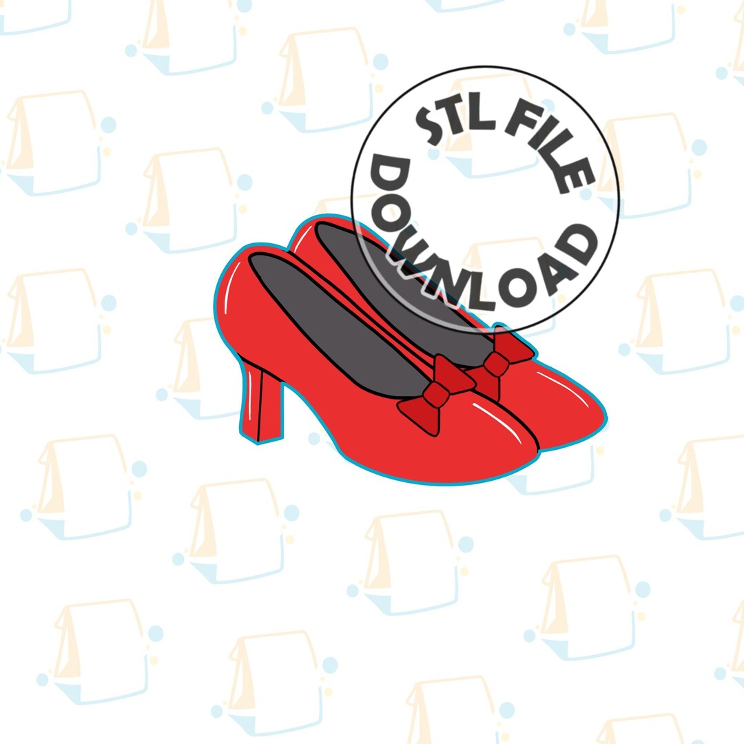 High Heels With Bow / Ruby Slippers / Wedding / - Digital STL File ...