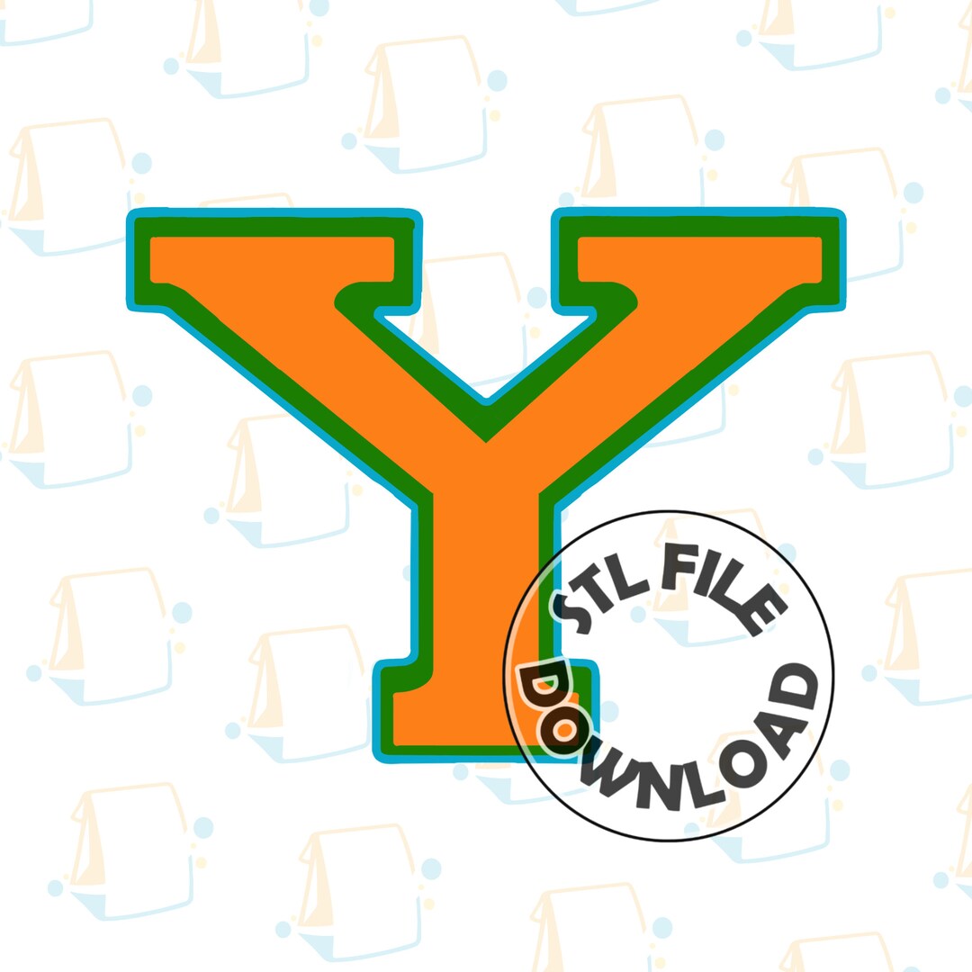 Varsity Letter - Y - Digital STL File Download for Cookie Cutter ...