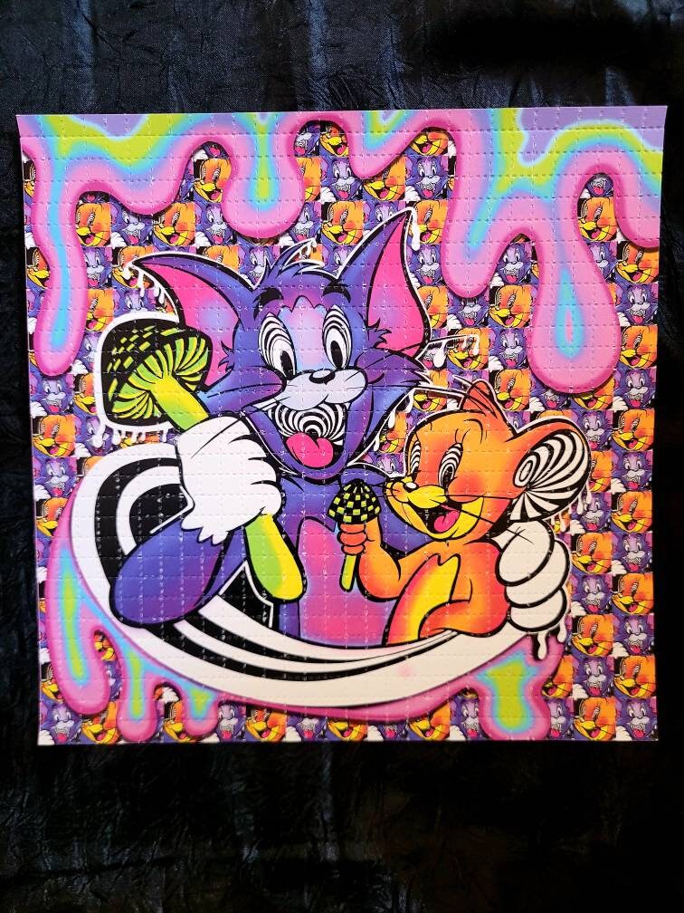 Tom and Jerry Blotter Art by Tripsy Lou - Etsy