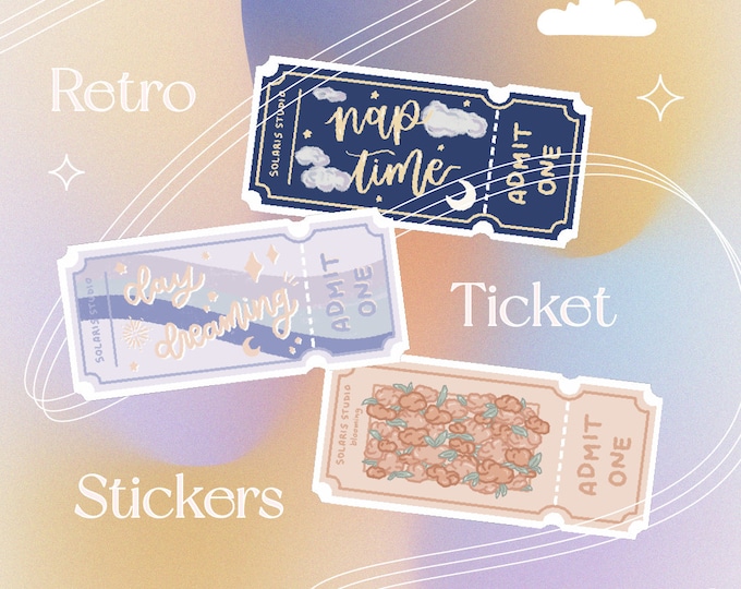Movie Night Planner Stickers Cinema Ticket Icon Stickers - Etsy