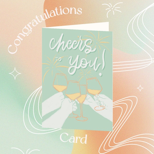 Toast to You Congratulations - Etsy
