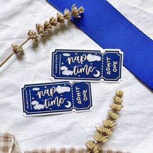 Admit One Ticket Sticker // Fantasy Retro Ticket Sticker, Die Cut Matte ...