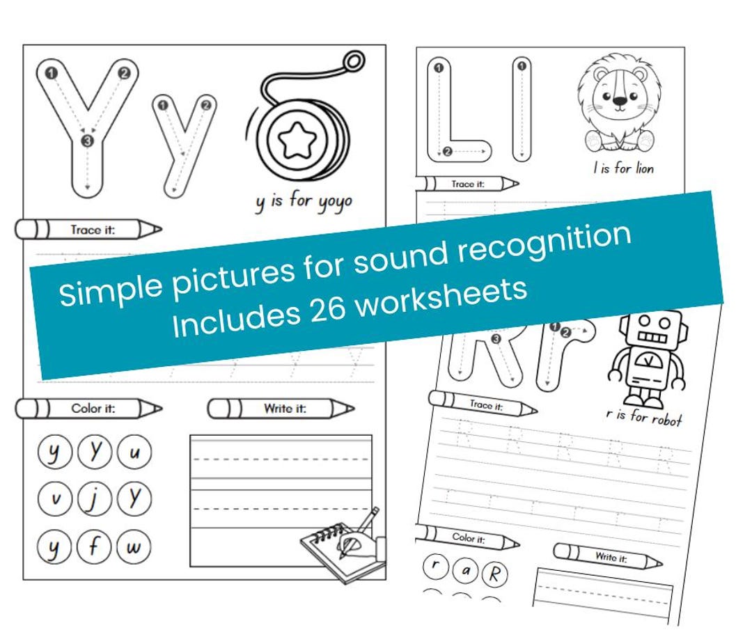 A to Z Alphabet Fun: 26 Engaging Alphabet Worksheets for Preschool ...