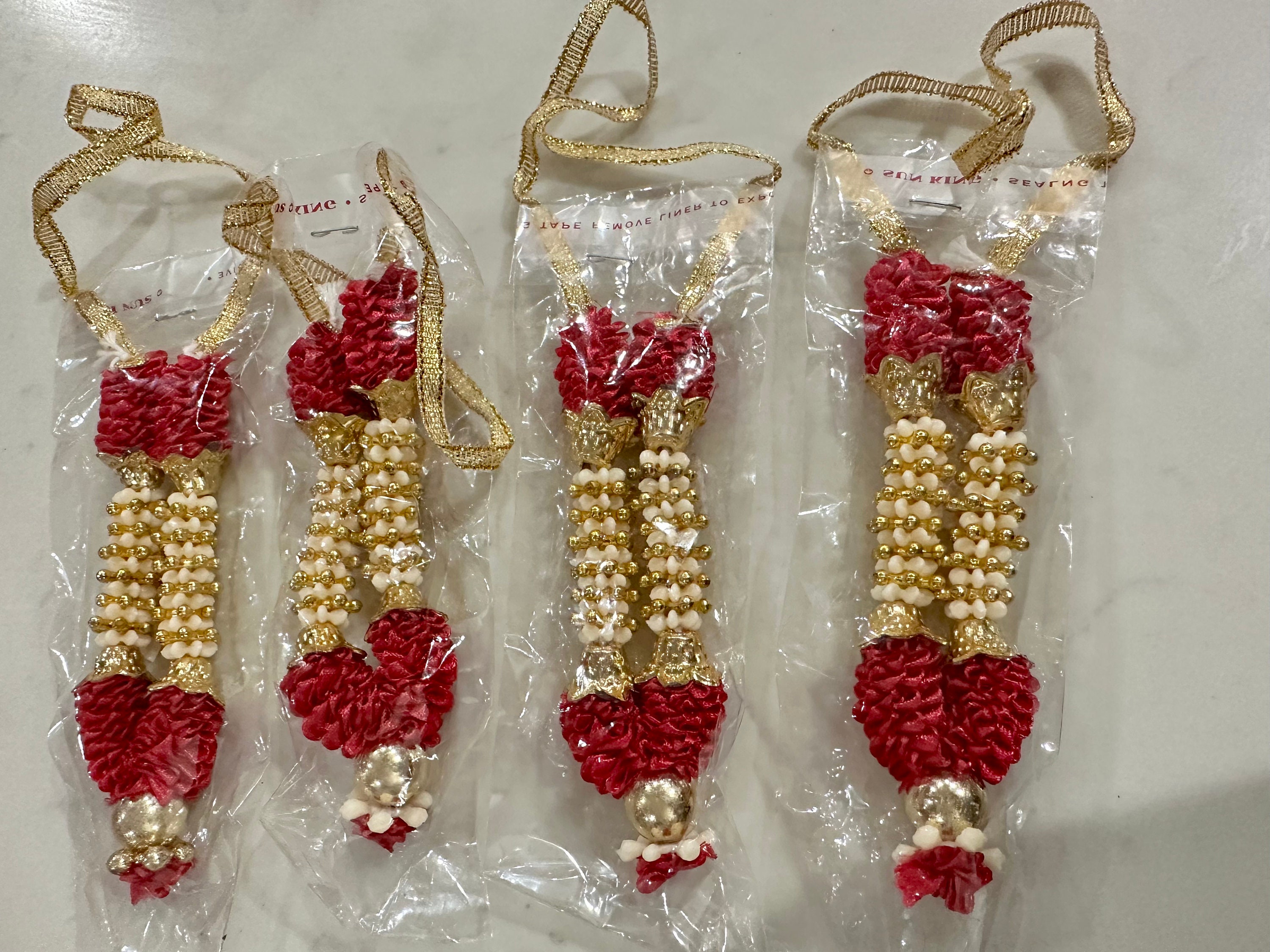 Mini Garlands,god Mala,small Pooja Mala,small Beaded God Mala,diwali ...