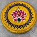 Beautiful Set of 3 : 8 Inch Round Kolam Chowki With Two 4 Inch Small ...